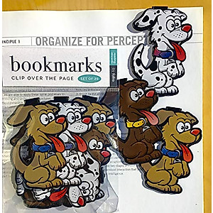 Dog Bookmarks - (Set of 20 Book Markers) Bulk Animal Bookmarks for Students, Kids, Teens, Girls & Boys. Ideal for Reading incentives, Birthday Favors, Reading Awards and Classroom Prizes!