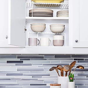 Better Houseware Expandable Shelf Organizer (White) (5.25" H x 5.25" W x 11.25"-20" L)