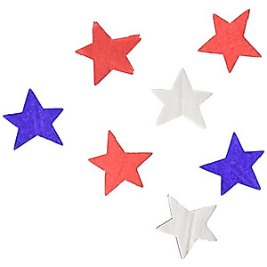 Tissue Star Confetti (red, white, blue) Party Accessory (1 count) (.5 Oz/Pkg)
