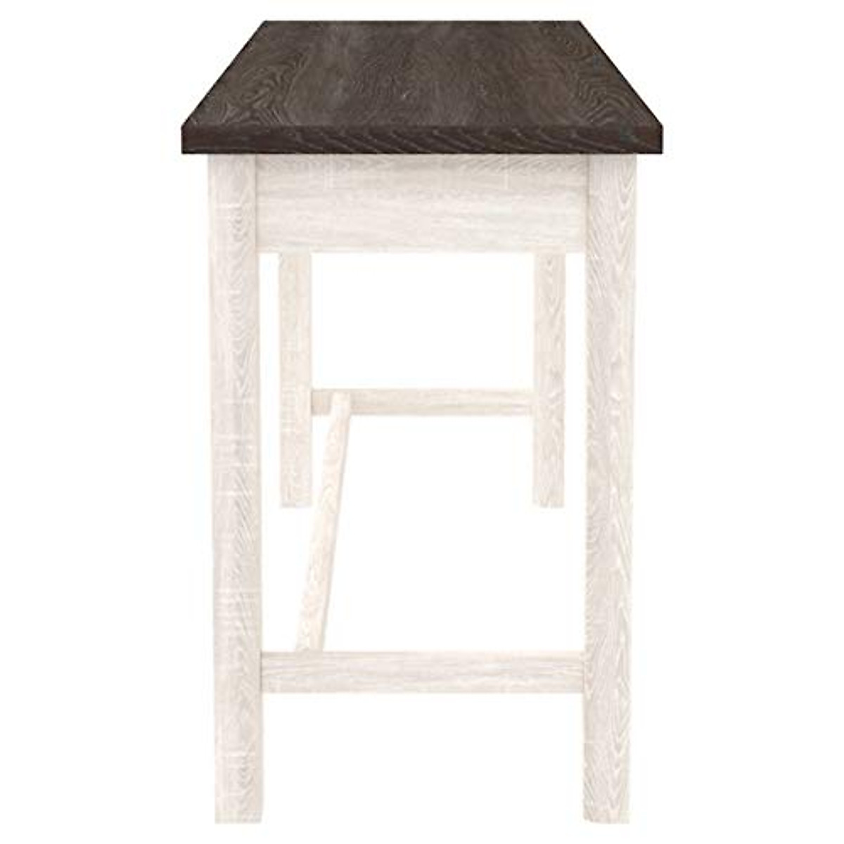 Signature Design by Ashley Dorrinson Modern Farmhouse 47" Home Office Desk with 2 Drawers, Whitewash