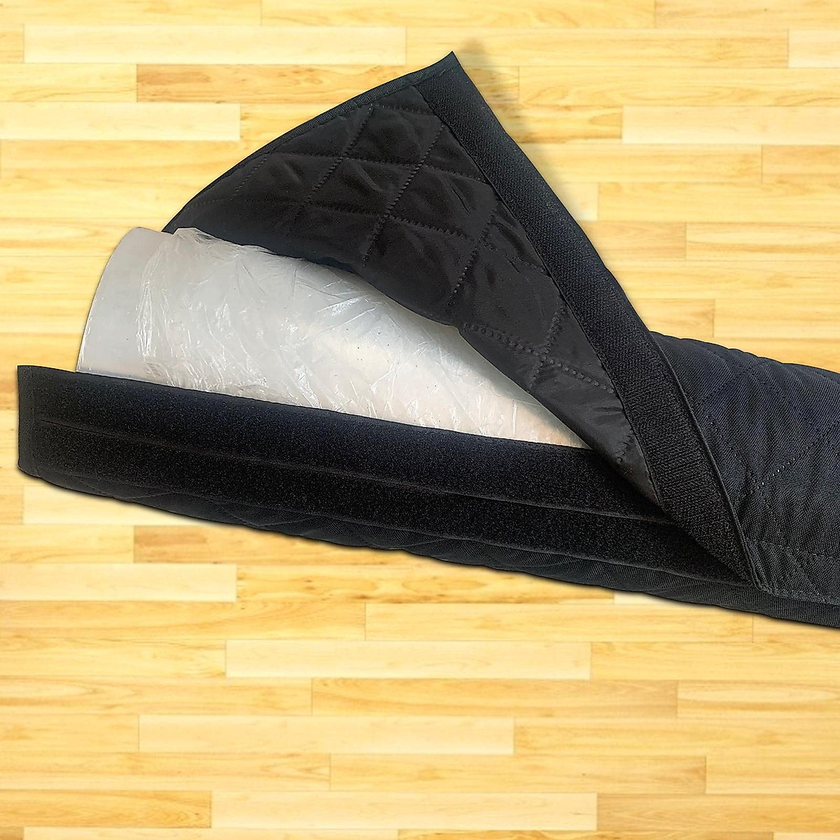 tiezhi Hose Protective Dust Sleeve, Portable Air Conditioner Hose Cover Wrap, Insulated AC Hose Sleeve Air Conditioning Hose Cover Universal Fit 5-inch and 6-inch Diameter Exhaust Pipes, Black