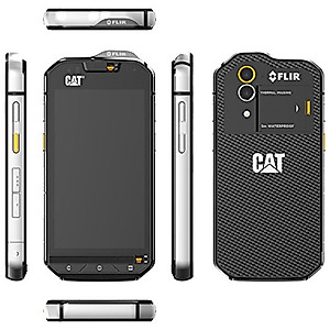 CAT PHONES S60 Waterproof Smartphone Unlocked LATAM Variant GSM Dual SIM, 32 GB, Integrated FLIR Camera