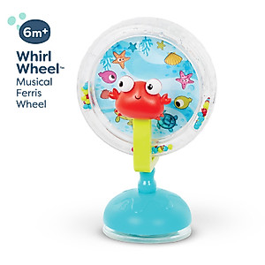 B. toys- B. baby- Baby Table Top Ferris Wheel Toy – High Chair Toy – Musical Toy with Songs & Sounds – Educational & Developmental – Whirly Wheel- 6 Months +
