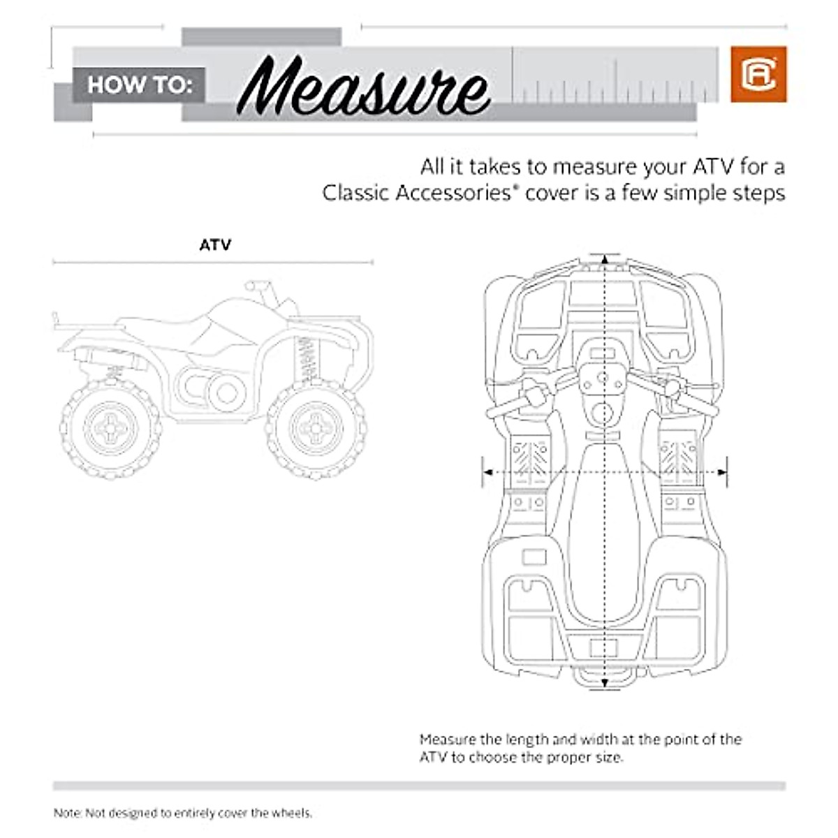 Classic Accessories QuadGear ATV Storage Cover, Fits ATVs 84"L x 48"W x 50"H, X-Large, Olive Drab