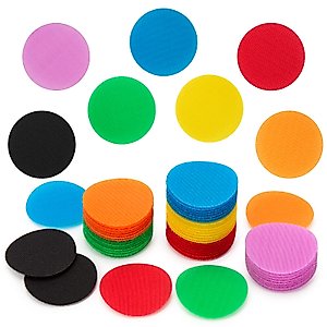 IKAYAS 50 Pcs 2 Inch Carpet Spot Carpet Floor Dots Floor Circles Carpet Markers Spots for Classroom Decoration Teacher Preshool Kids Supplies, 6 Colors