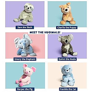 HUGIMALS Emory The Elephant 4.5 lb Heavy Cute Weighted Comfort Plush Large Unscented Self Care Stuffed Animal for All Ages - Kids, Teens and Adults