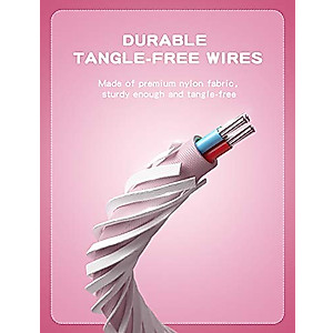 Kids Headphones with Microphone, Kids Headphones with Safe Volume 85db Limited-Shareport, Wired Headphones for Kids/Teens/Boys/Girls, Over Ear Kids Headphones for School/Travel/iPad/Phone/Tablet, Pink