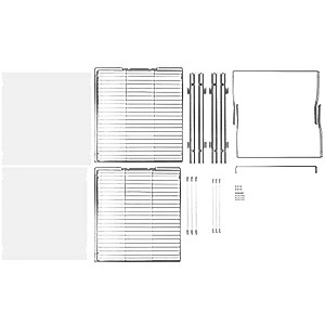VEVOR 2 Tier 20"W x 21"D Pull Out Cabinet Organizer, Heavy Duty Slide Out Pantry Shelves, Chrome-Plated Steel Roll Out Drawers, Sliding Drawer Storage for Inside Kitchen Cabinet, Bathroom, Under Sink