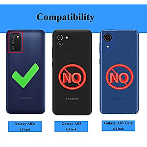 Androgate for Galaxy A03S Case, Samsung A03S Case with HD Screen Protector, Military-Grade Ring Holder Stand Car Mount 15ft Drop Tested Cover Phone Case for Samsung Galaxy A03s, Purple