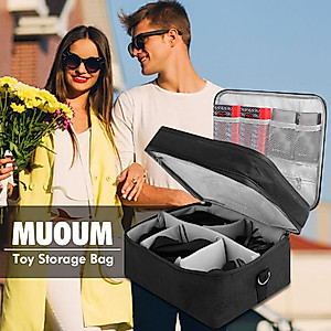 MUOUM Toy Storage Bags Toy Box Toy Bag Toy Organizer Toy Container Locking Storage Box Travel Bag For Toys Game Toys Storage Bags