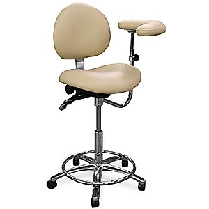 Dentists Unite 311-220 Ergonomic Dental Assistant Stool with Body Arm