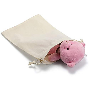 DRQ Muslin Bags Drawstring Cotton Bags, Organic Cotton Fabric Bags -Mix Size 30Pcs 5x7 in And 20 Pcs 4 by 6 Inch Party Favor Bags,Sachet Bag,Cloth Bags