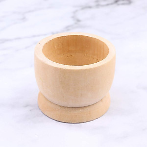 12-Pack Wooden Egg Cup Holders Unfinished Wooden Egg Stands for Kids Craft Easter Birthday Baby Shower Party Supplies