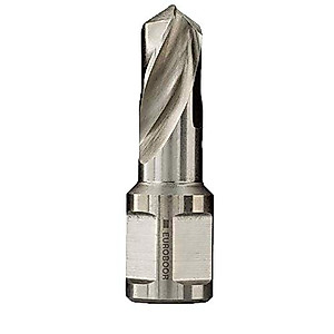 EUROBOOR Twist Drill Bit - HSS Magnetic Drill Press Bit with 1" Drill Depth - SSPI (3/8" x 1")