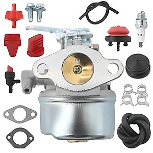 Chacarbtu HSSK50 Carburetor for Tecumseh LH195SP HS50 HSK40 HSK50 HSSK40 HSSK55 LH195SA OHSK110 OHSK120 OHSK125 4HP 5HP Engines 521 Snowblowers