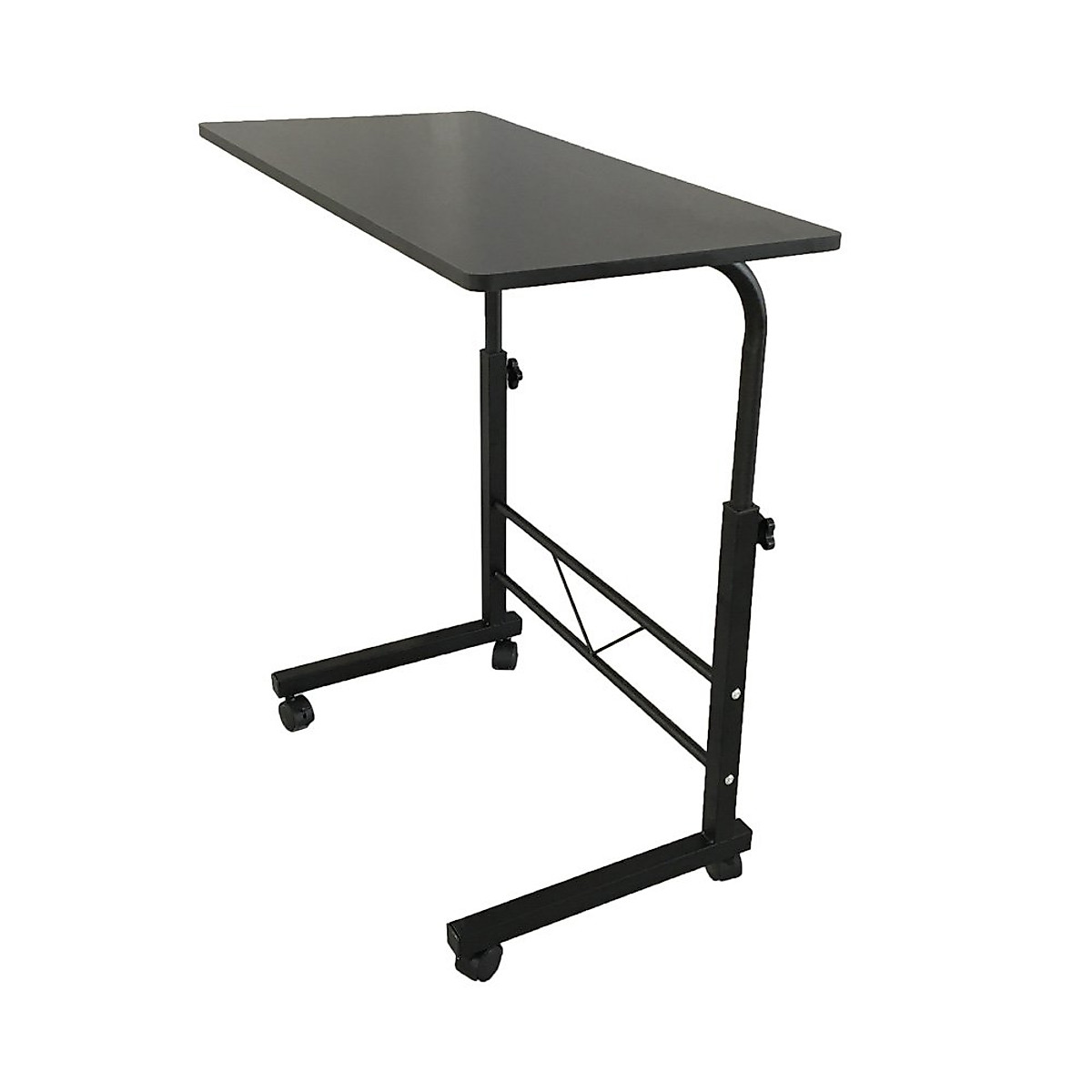 Height Adjustable Computer Desk for Home Office - Standing Table On Wheels - Stylish and Efficient Workspace
