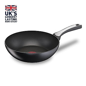 Tefal 28cm Wok Pan, Unlimited ON, Non- Stick Induction, Aluminium, Exclusive