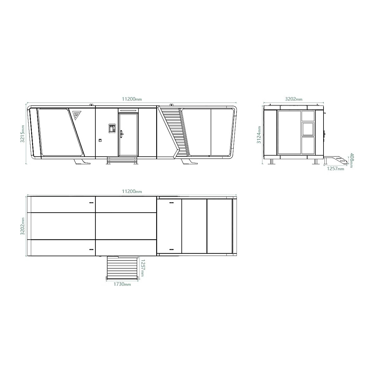 Perfect Prefab House to Live in, Portable Tiny Homes for Couples, Prefabricated Container House for Adults Living with Modular Home, Foldable Mobile Home with Perfect Steel Frame