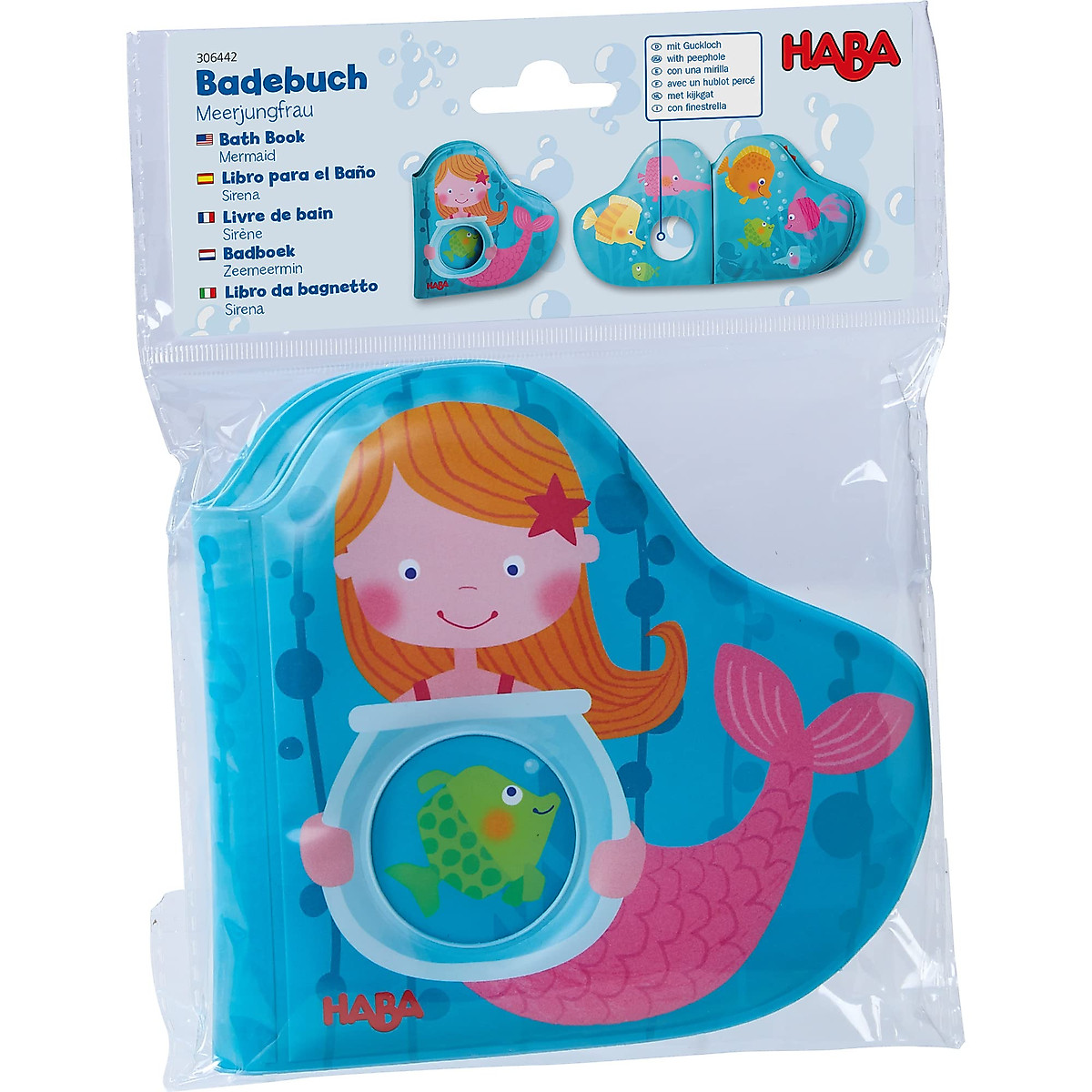 HABA Mermaid Bath Book - Great for Bathtub and Kiddy Pool