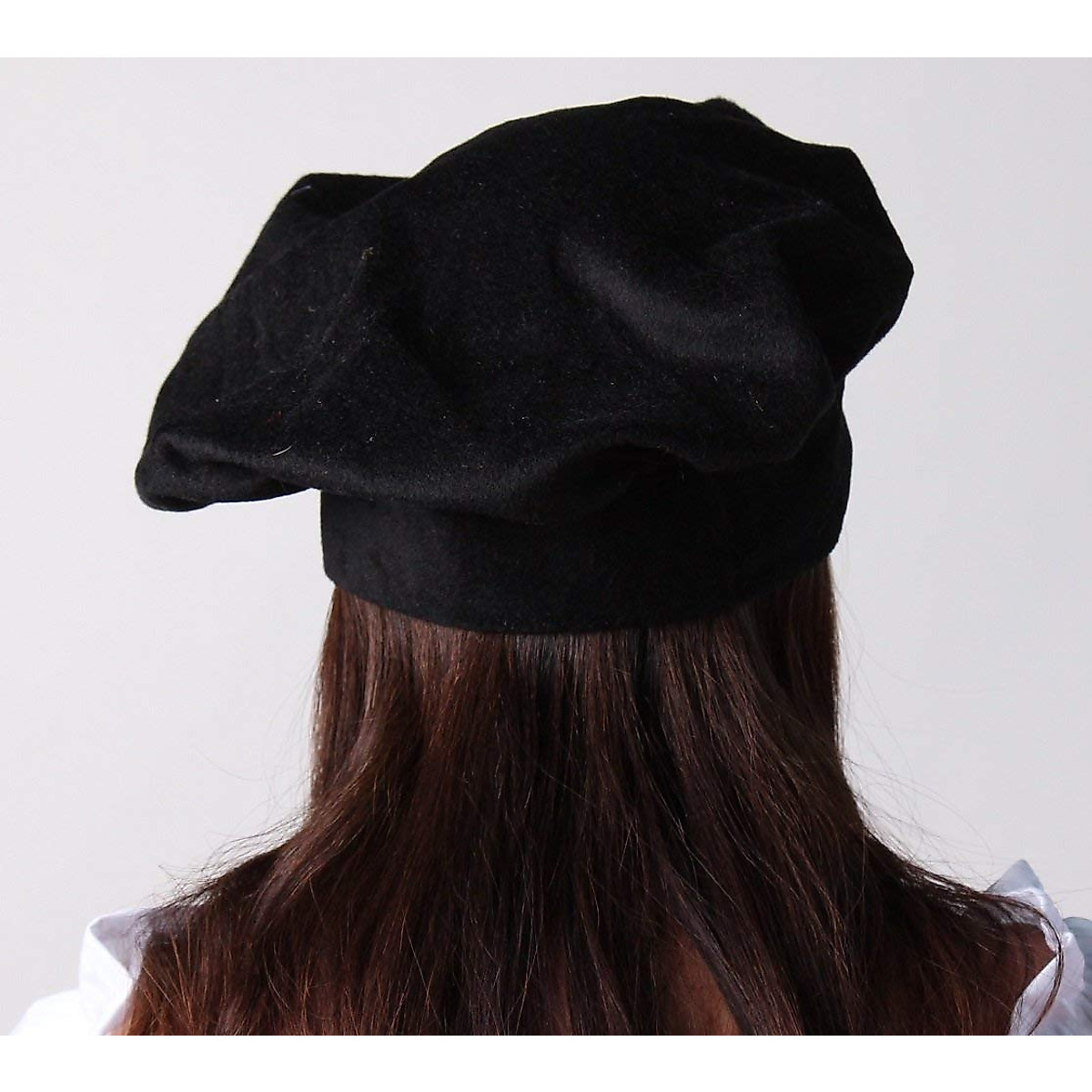 Making Believe Renaissance Black Beret for Men - Costume Accessory - Peasant Style - Military Costume Hats for Men - Adult 23-24" Circumference