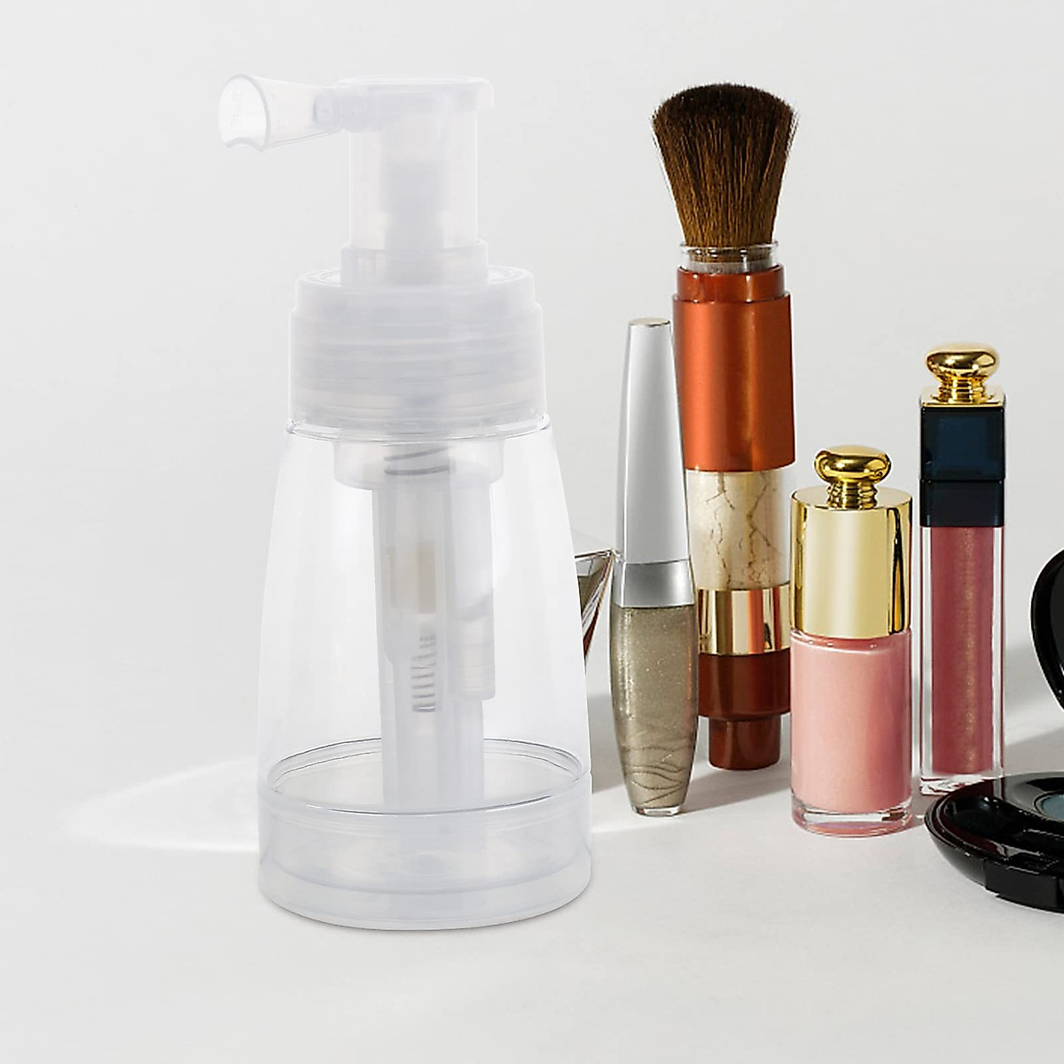 minkissy Powder Puffer Bottle For Glitter Spray Barber Powder Spray Bottle Empty Powder Spray Bottle Travel Cosmetic Blower For Hair Salon Home Beauty (Nozzle Color Random)