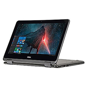 2018 Newest Dell Lightweight Inspiron 11.6" Touchscreen 2 in 1 Laptop PC AMD A6-9220e Processor 4GB DDR4 RAM 32GB eMMC SSD Hard Drive Radeon R4 Graphics Wifi Webcam Bluetooth 3.2 Lbs Windows 10-Gray