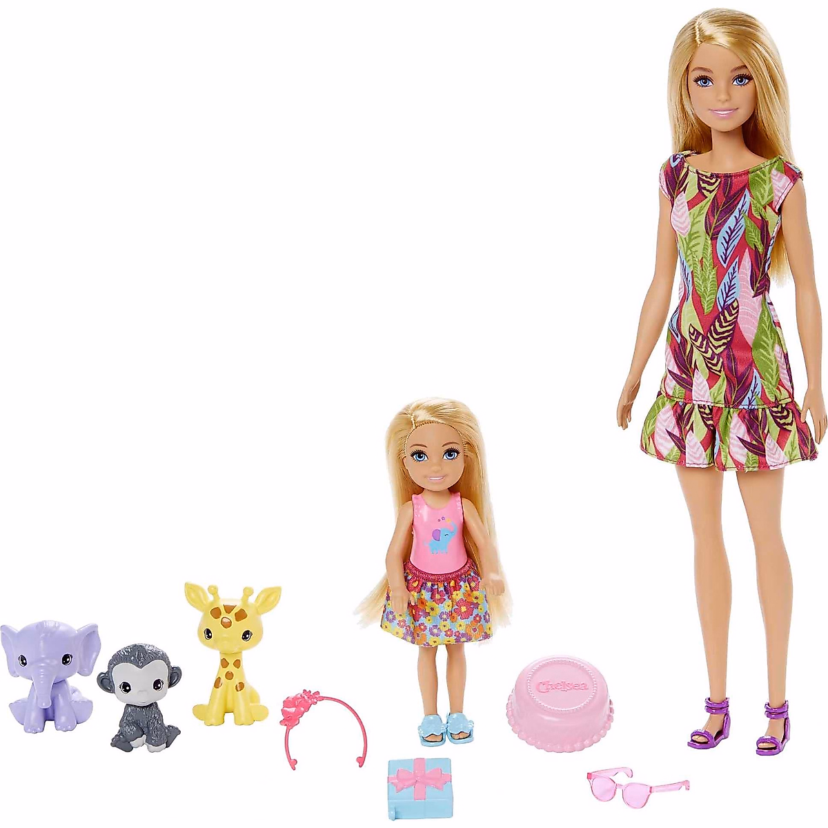 Barbie and Chelsea The Lost Birthday Playset with Barbie & Chelsea Dolls, 3 Pets & Accessories, Gift for 3 to 7 Year Olds