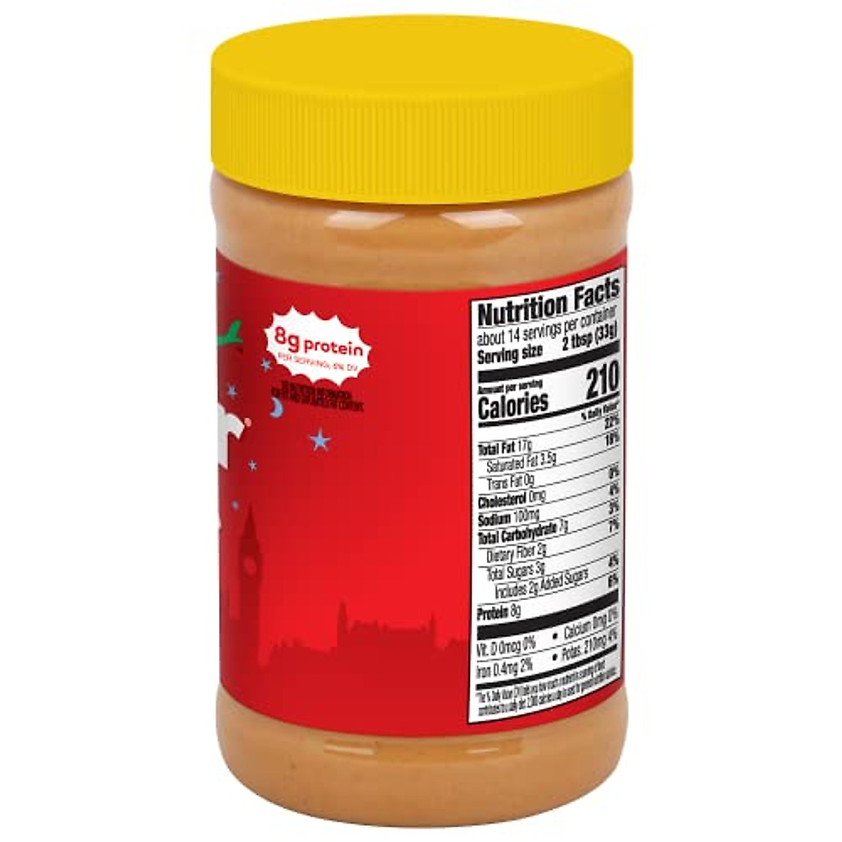 Peter Pan Crunchy Peanut Butter, Made with Roasted Peanuts, Great for Peanut Butter and Jelly Sandwiches and Peanut Butter Snacks, Gluten Free Peanut Butter, 16.3 OZ Jar (12 Count)