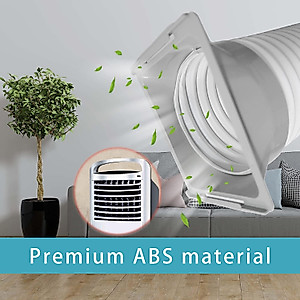 tMebrdkop 5.9 inch / 6 inch Portable Air Conditioner Exhaust Hose Coupler Square,Air Conditioning Accessories & Parts Window Adapter