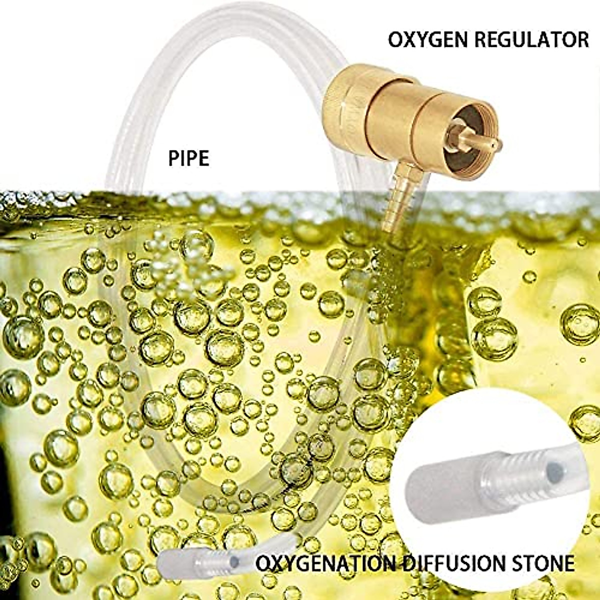 Joywayus Oxygen Injection System Home Brew Oxygenation Kit Diffusion Stone