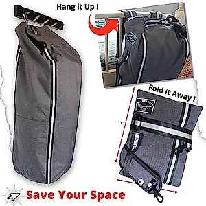 Backpackio Laundry Backpack Duffle | XL Heavy Duty Laundry Bag | Military Style