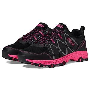 Fila at Peake 24 TN Black/Pink Glo/Metallic Silver 6.5 B (M)