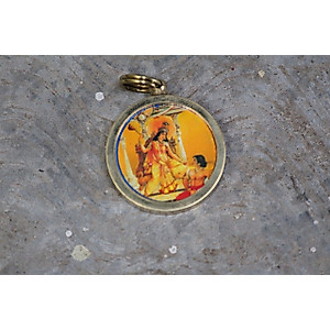 Jet Unique design BAGLAMUKHI Yantra Pendant Remove Negativity positive energy unisex Pendants Good look Pendant (Baglamukhi Yantra)