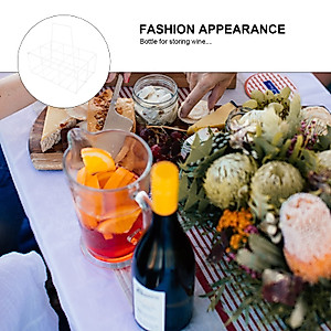 Cabilock Shelf Bracket Beer Bottle Carrier Holder Rack: Metal Wire Basket Wine Bottle Drink Rack Basket Bread Fruit Stand Holder for Snacks Fruits Bread Kitchen Desktop Stand