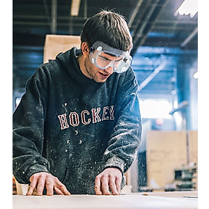 YunTuo 2 pack Safety Goggles, Adjustable,Lightweight Anti-Fog Protective Safety Glasses, Eye Protection, White