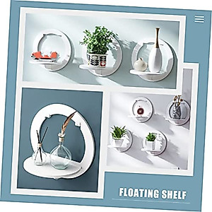 Garneck 3pcs File Cabinets for Home Office Laundry Room Shelves Kitchen Shelf Flower Pot Shelf Display Plant Pot Shelf Kitchen Wall Shelf Tv Table Wood-Based Panel White Cosmetic Tv Wall