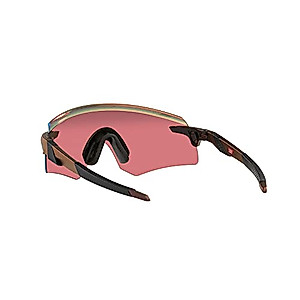 Oakley Men's OO9471 Encoder Rectangular Sunglasses, Matte Red Colorshift/Prizm Trail Torch, 36 mm