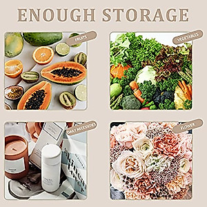 Veemoon . Snacks Makeup Bowls Seagrass Cloth Candy Books Tabletop Inch Food Office Shelves Holder Organizer Storage Wooden M Baskets Bin Snack Rectangular Baskets, Woven Cosmetics Liner