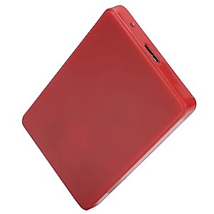 USB3.0 2.5 Inch Portable Mobile Hard Drive, 80GB Universal External Hard Drive for Computer Monitors and Laptop, Red(80G)
