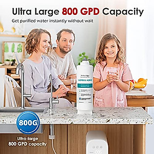 Waterdrop WD-G3P800-N2RO Filter, Replacement for WD-G3P800-W Reverse Osmosis System, 2-year Lifetime, Reduce PFAS