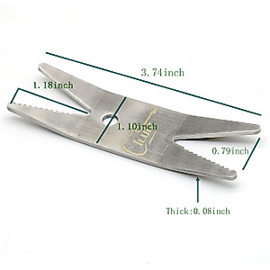 Guitar Bass Spinner Wrench Stainless Steel Spinner Wrench Microfiber Suede Backing for Switch Knob Tuner Guitar Parts & Accessories