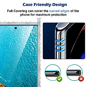 [2+2 Pack]Galaxy S21 Ultra Screen Protector, 9H Tempered, Ultrasonic Fingerprint Support, Samsung Galaxy S21 Ultra 5G Glass Screen Protector