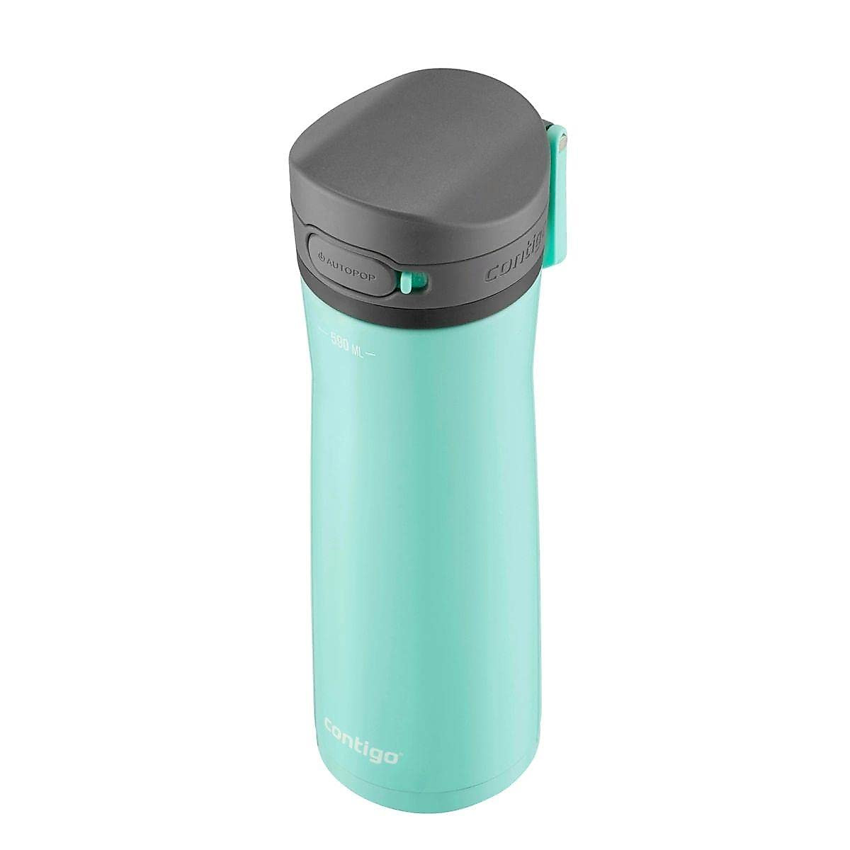 Contigo Jackson Chill Drinks Bottle, Large BPA-Free Stainless Steel Water Bottle, 100% Leakproof, Keeps Drinks Cool for up to 24 Hours; Insulated Bottle for Sports, Cycling, Jogging, Hiking, 590 ml