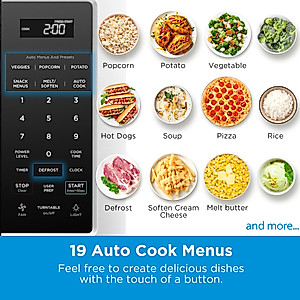 Midea MOR17BSA-SS 1.7 Cu.ft. Over The Range Microwave Oven with Smart Touch Panel, Auto Cooking Menu, 1000 W, 300 CFM Ventilation, in Stainless Steel