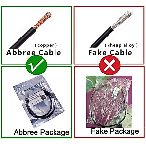 ABBREE Tactical Antenna SMA-Female Dual Band 144/430Mhz Foldable Compatible with Coaxial Cable Compatible with UV-5R UV-82HP BF-F8HP GT-3TP Ham Two Way Radio (18.8 Inch)