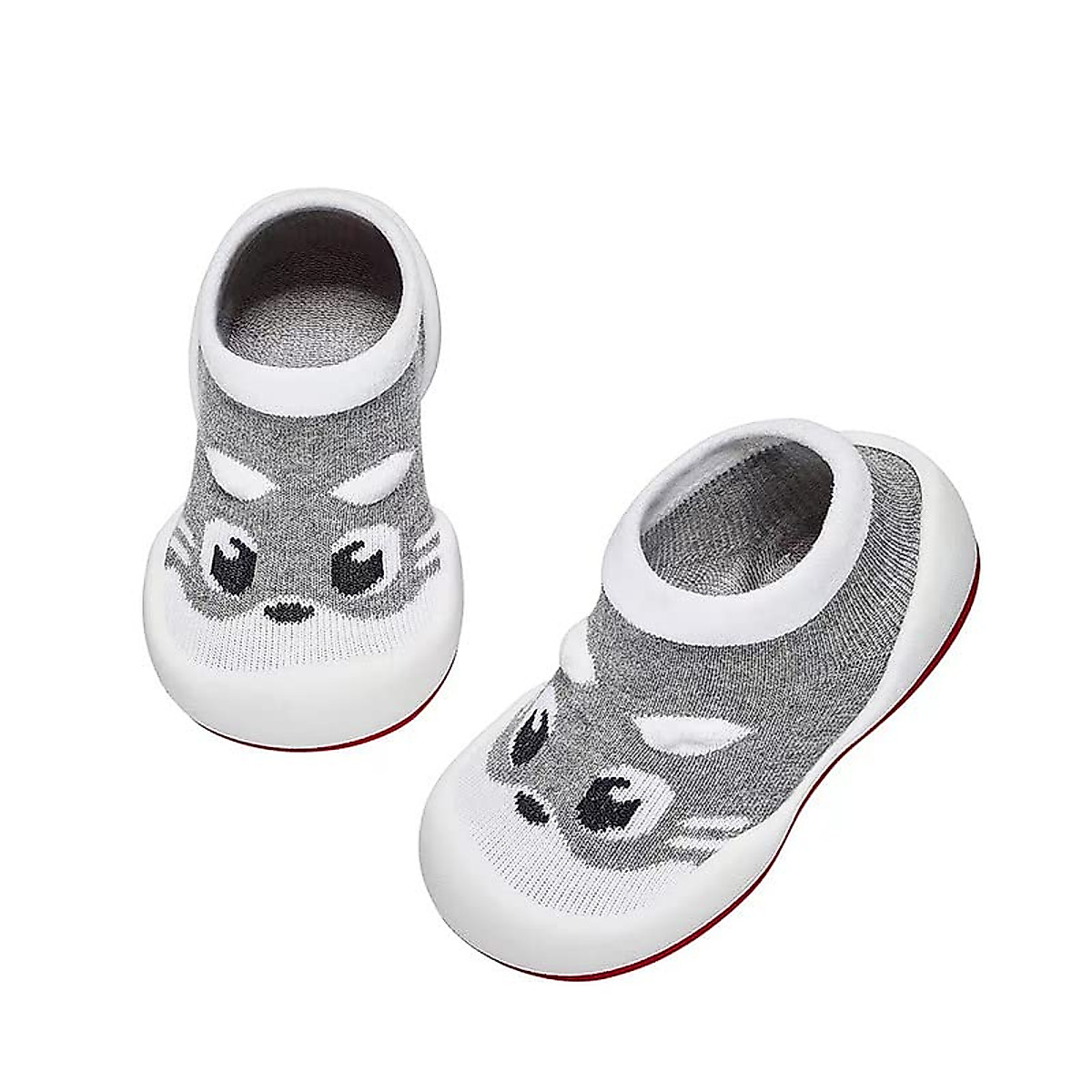 BOXDAQ Infant boy and Girl Indoor and Outdoor Sports Shoes, Casual Silicone Lightweight Non-Slip Toddler Shoes, Breathable Elastic Non-Lacing Socks Overshoes 1 Pair