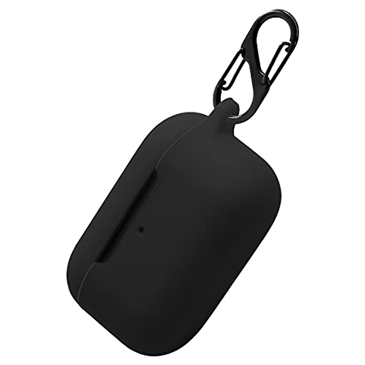 Geiomoo Silicone Carrying Case Compatible with Echo Buds 2nd Gen, Portable Scratch Shock Resistant Cover with Carabiner (Black)