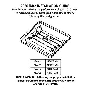 Factory Original 64GB (2x32GB) Memory Upgrade for 2020 & 2019 Apple iMac 27" w/Retina 5K Display & 2018 Apple Mac Mini DDR4 2666Mhz PC4-21300 SODIMM 2Rx8 CL19 1.2v RAM Adamanta