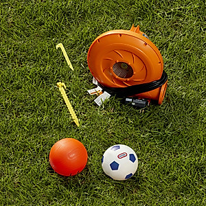 Little Tikes Huge Inflatable Backyard Soccer & Basketball Court for Multiple Kids, Blower with GFCI Plug