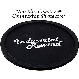 Clear Soap Dispensers with Gun Metal Soap Pumps, 8oz and 16oz Clear Bottles. Comes with Non Slip Coaster/Countertop Protector